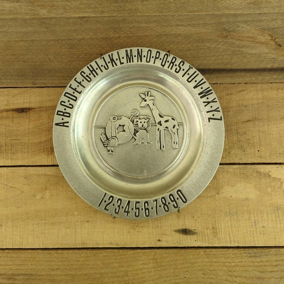 Pewtarex | Other | Vintage Pewtarex Pewtarex Pewter Alphabet Abc ...